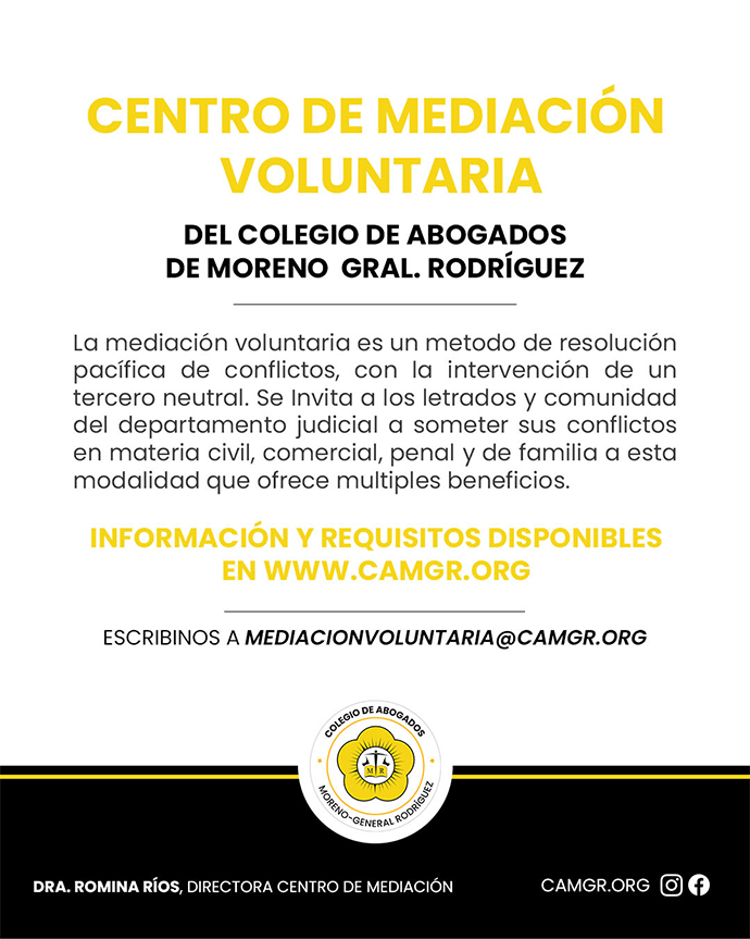 CAMGR - Colegio de Abogado Moreno-Gral. Rodríguez